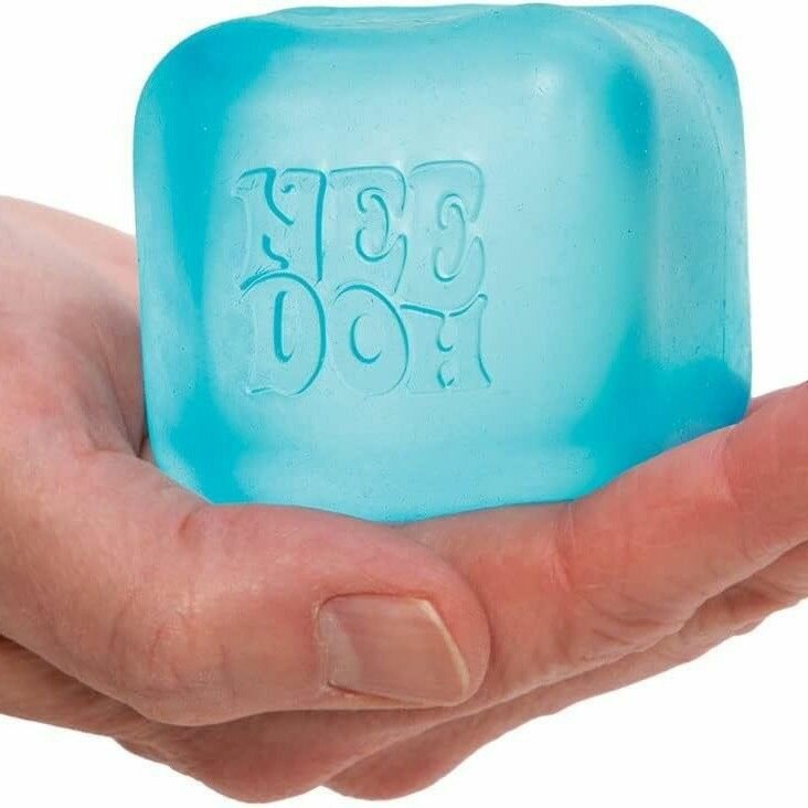 Schylling Needoh Nice Cube, Декомпрессионный куб, сенсорная игрушка для сжимания,6, синий
