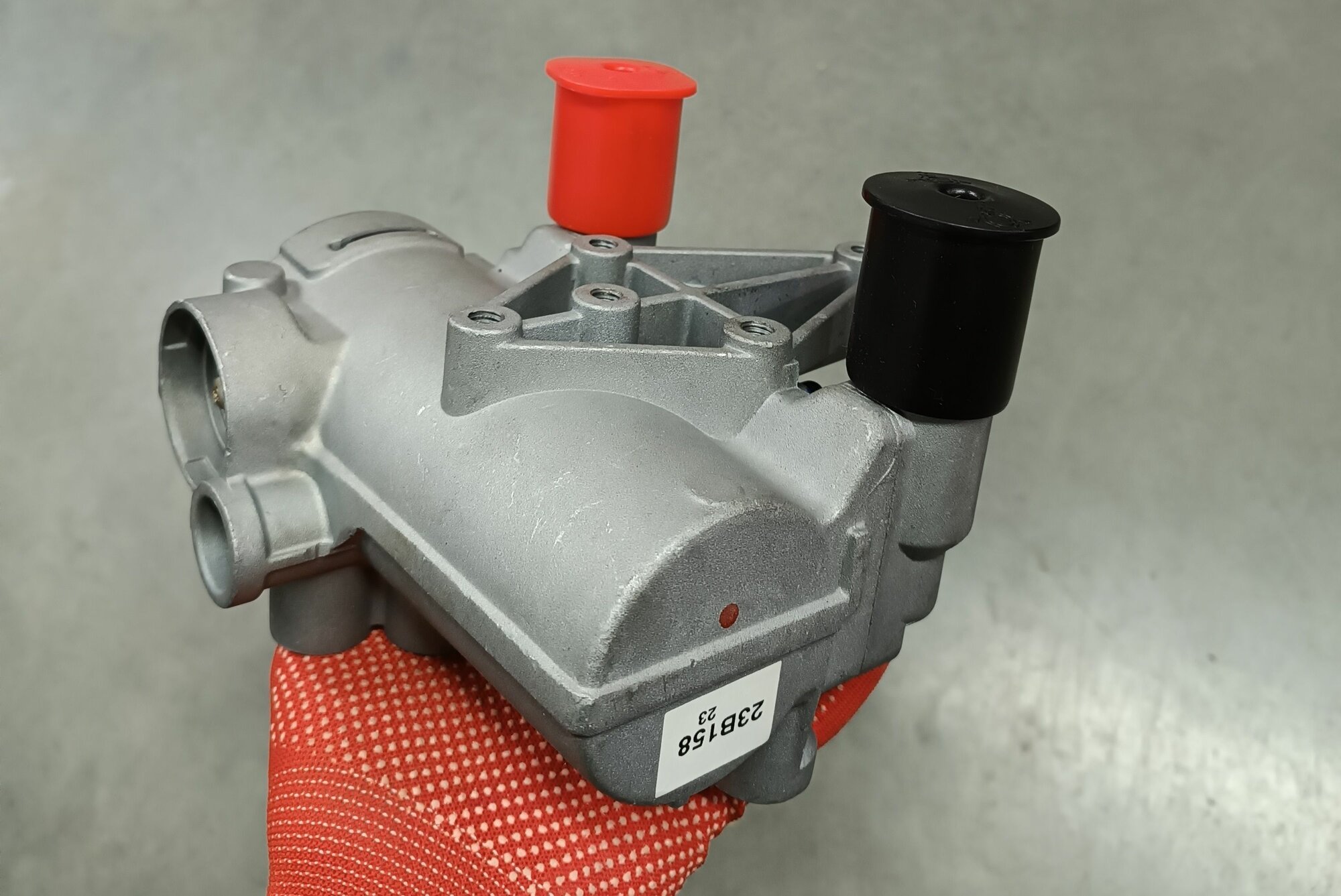 Клапан растормаживания прицепа двойной с клапаном растормаживания (без фитингов) DAF/Sсania/Krone , арт. 23B158 Majorsell