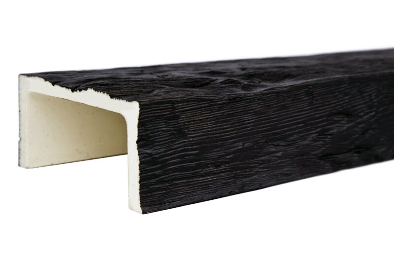 Балка из Полиуретана Уникс Славянский Стиль СС2 Венге Д2000хШ150хВ75 мм Грубая Обработка Топором.