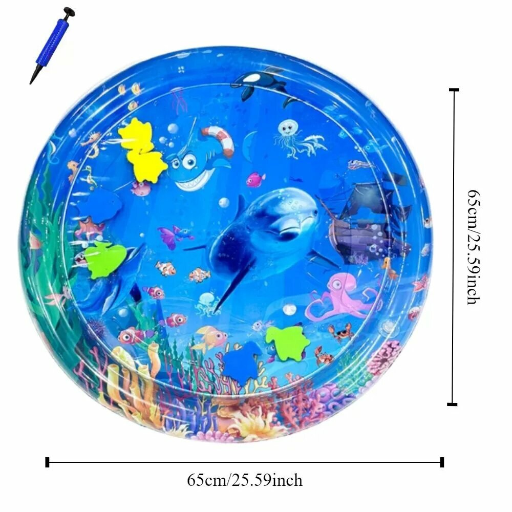 Водный коврик для кошек охлаждающий, Утолщенный коврик для воды для животных, Интерактивные игрушки для кошек и собак