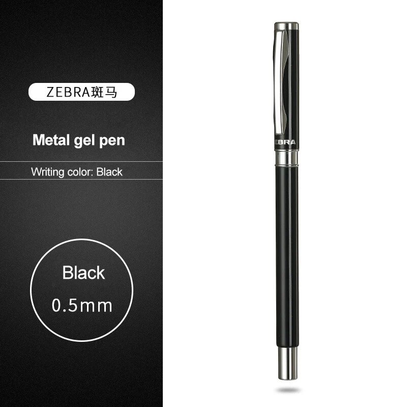 Металлическая гелевая ручка ZEBRA JJ4 0,5 мм черная