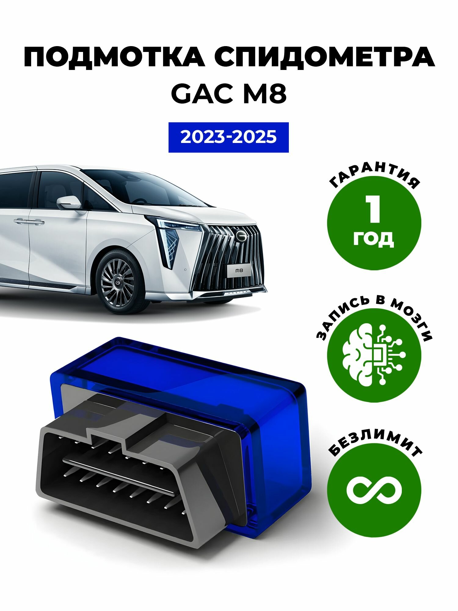 Подмотка спидометра ГАК М8 2023-2025 GAC M8