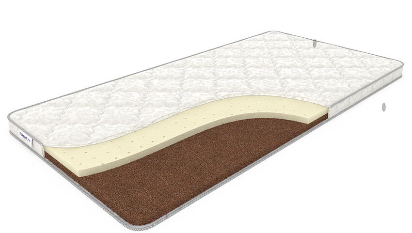 Матрас Dreamline Кокос 30 + Латекс 30 160х200 серии Топпер высота 6 см анатомический средней жесткости кокосовый