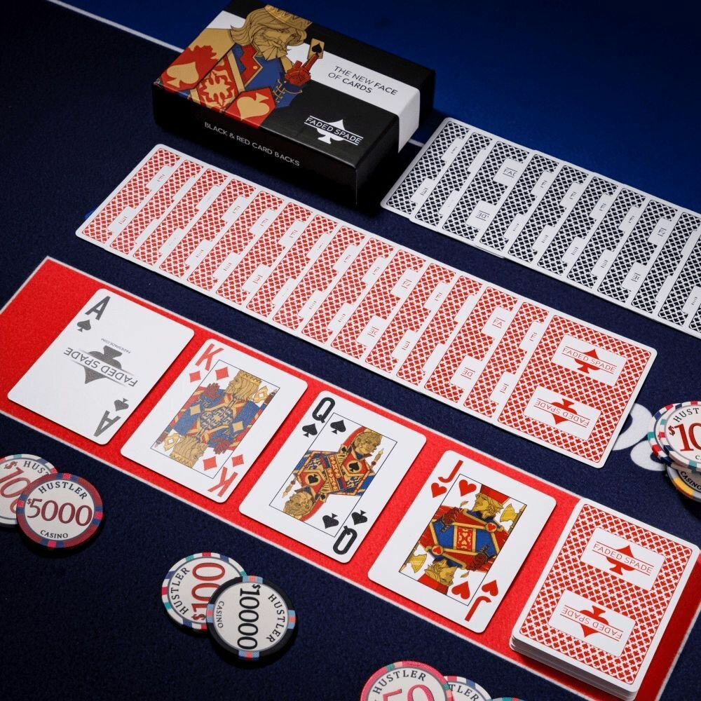 Покер Пластиковые игральные карты Hustler Poker "Техасский Холдем" Техасский Холдем Черный