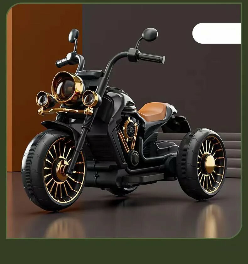 Детский электромобиль, на аккумуляторе, с музыкальной панелью, до 60кг, 93х48х63см