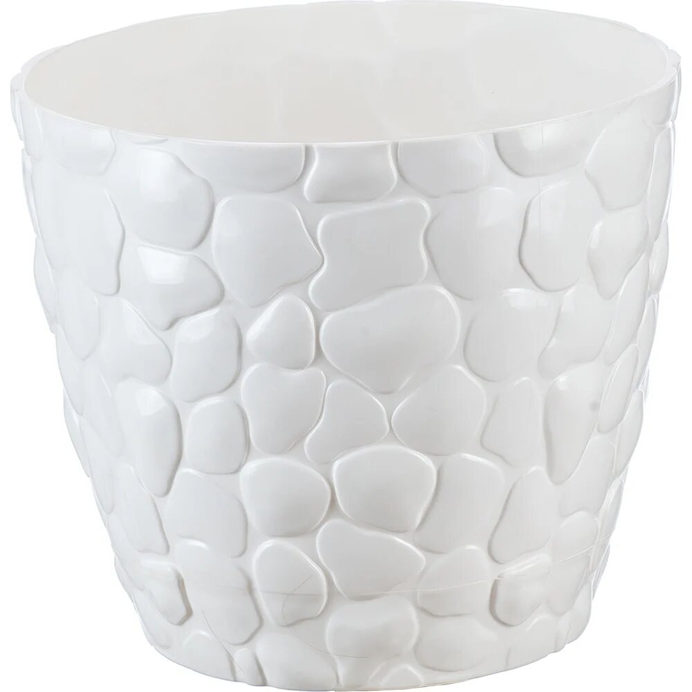 IDEA Кашпо камни D150мм 1,4л Белый М 3172 Белый
