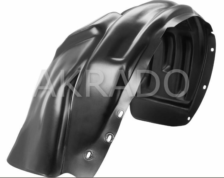 Подкрылок AKRADO, для Mitsubishi ASX, Citroen C4, Peugeot 4008, передний, правый, черный, пластик