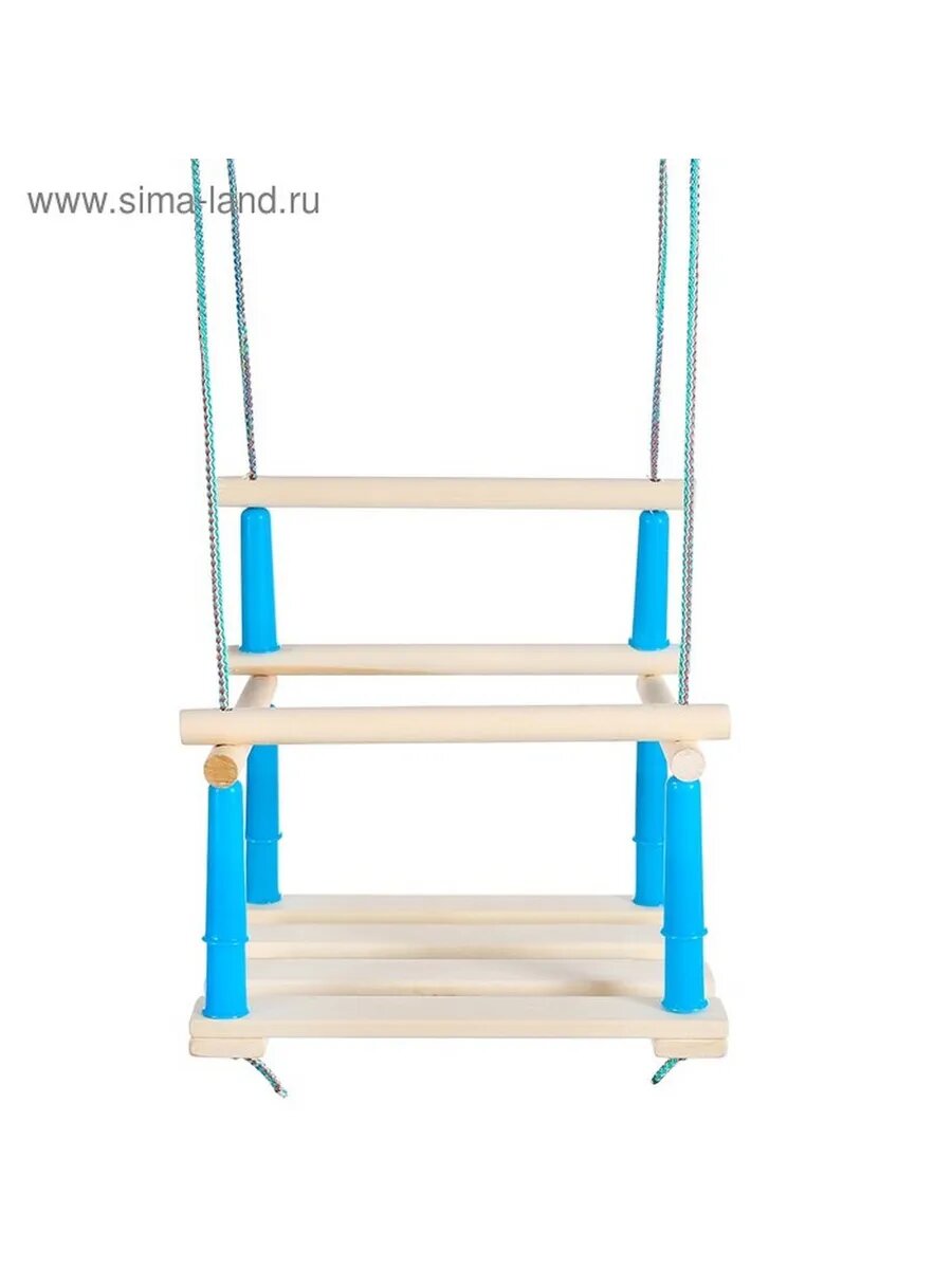 Детские подвесные деревянные качели для малышей