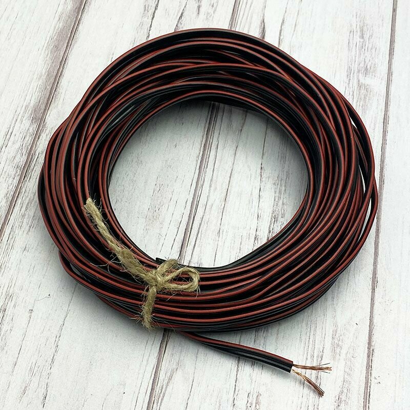 Провод аккустический красно-черный швпм 2 х 0,35 мм 10 метров