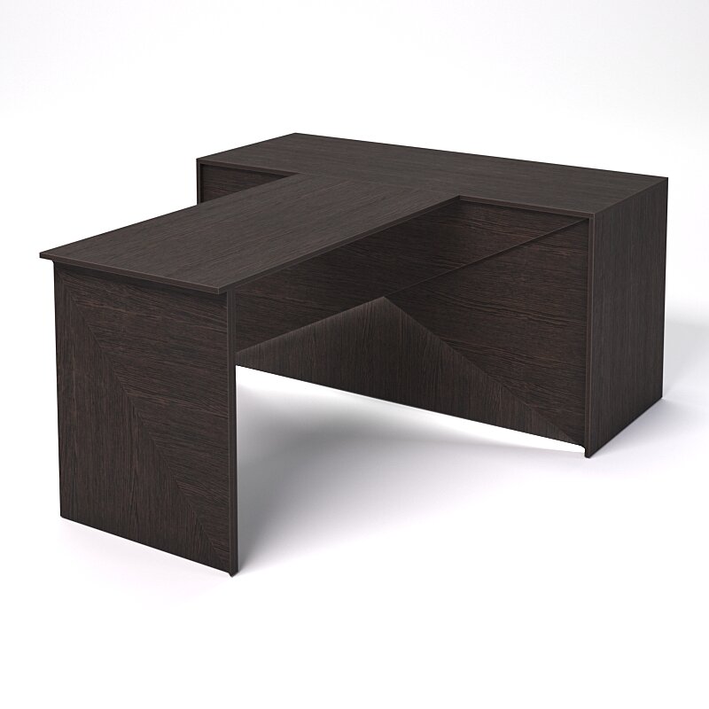 Стол руководителя №2 с приставкой брифингом, Дуб Венге. Производитель товара - компания Westcom.
