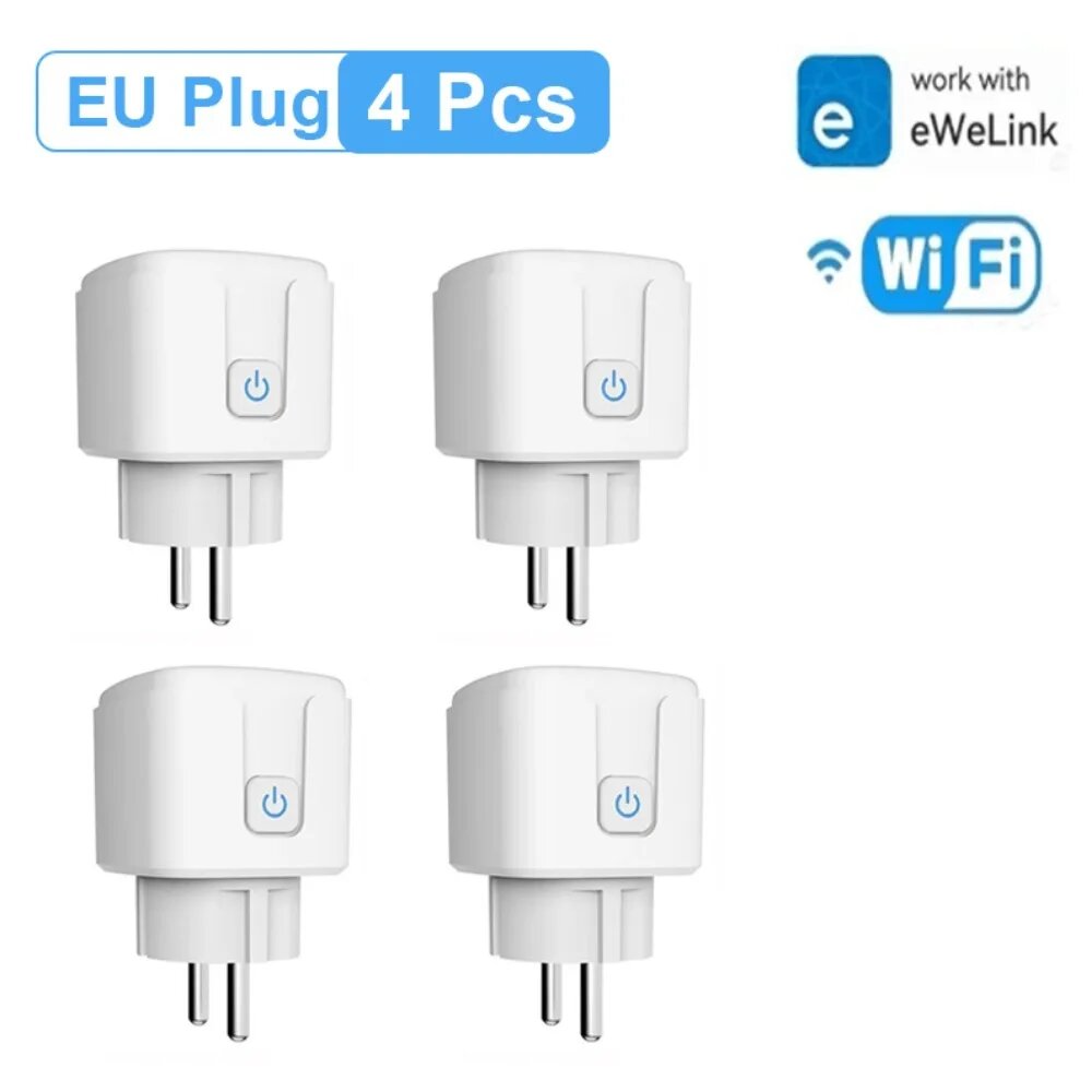 CBE Wi-Fi смарт-розетка 16А Ewelink WF EU 4PCs