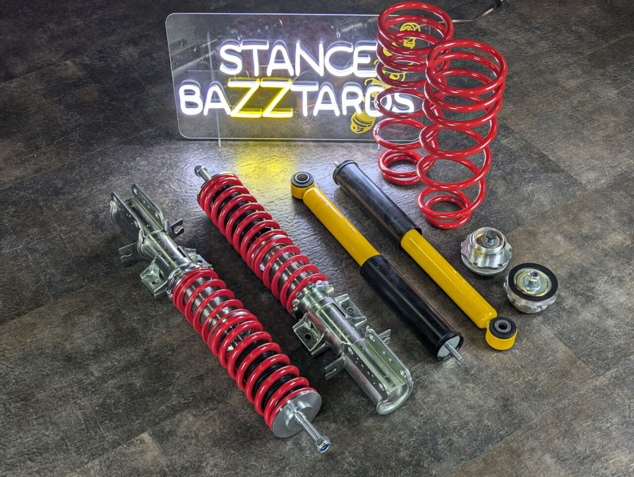 Комплект винтовой подвески койловеров TA Technix EVOGWVO08 Volvo C70 N, 1997-2005, с регулировками высоты