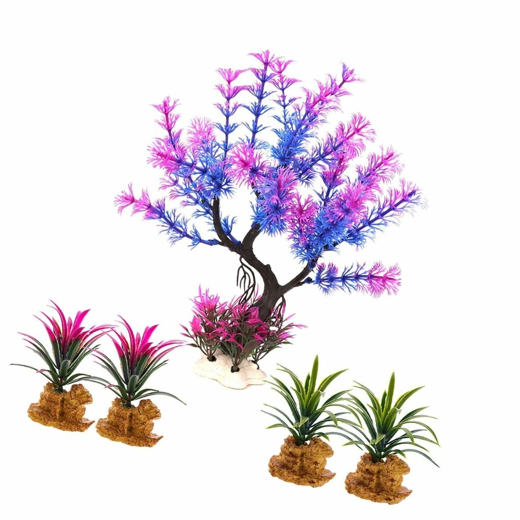 Аквариумные декорации, Имитация мха, дерева, комбинации воды, ландшафтного оформления аквариума для рыб -четвертый тип