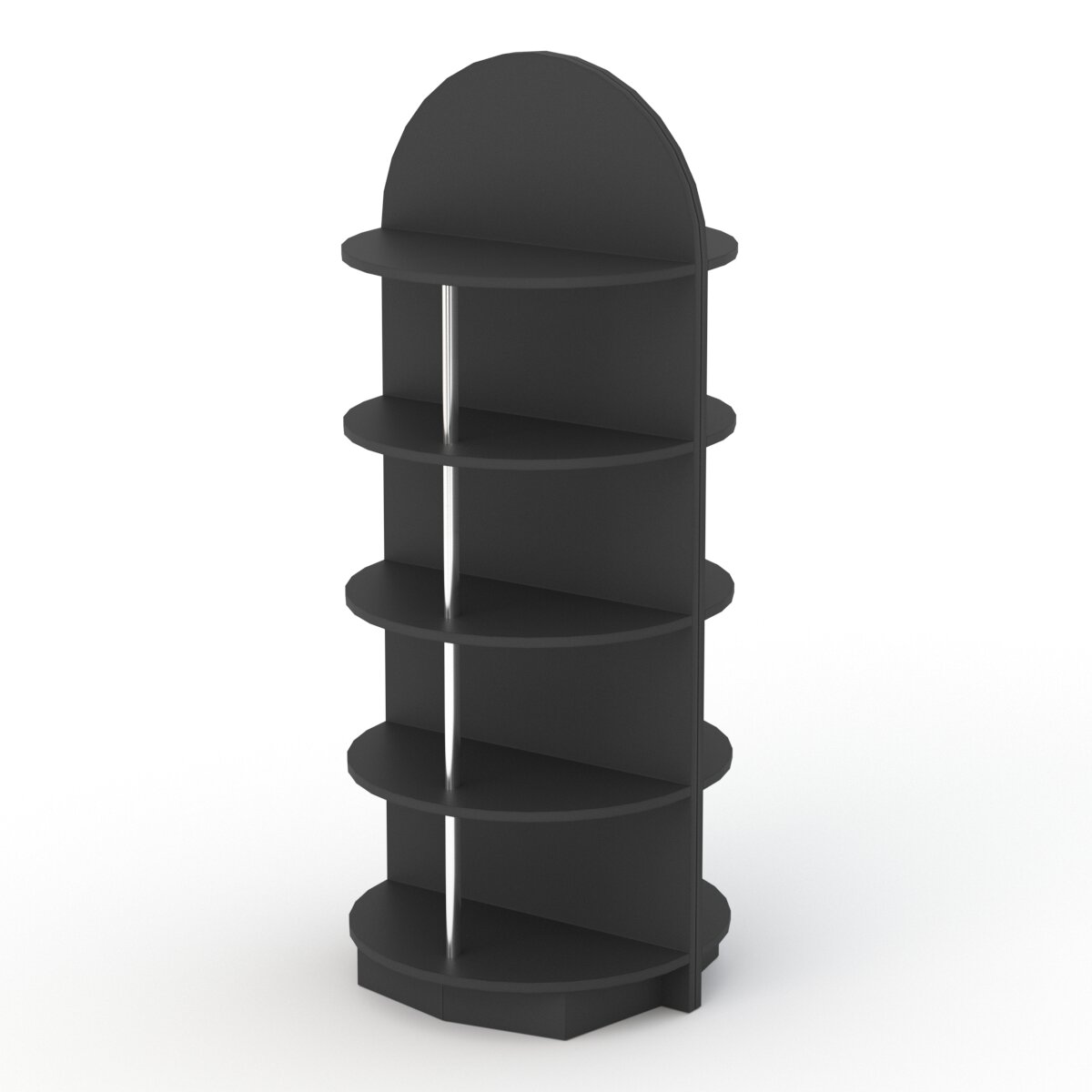 Стеллаж островной малый СОМ-1, Черный. Производитель товара - компания Westcom.