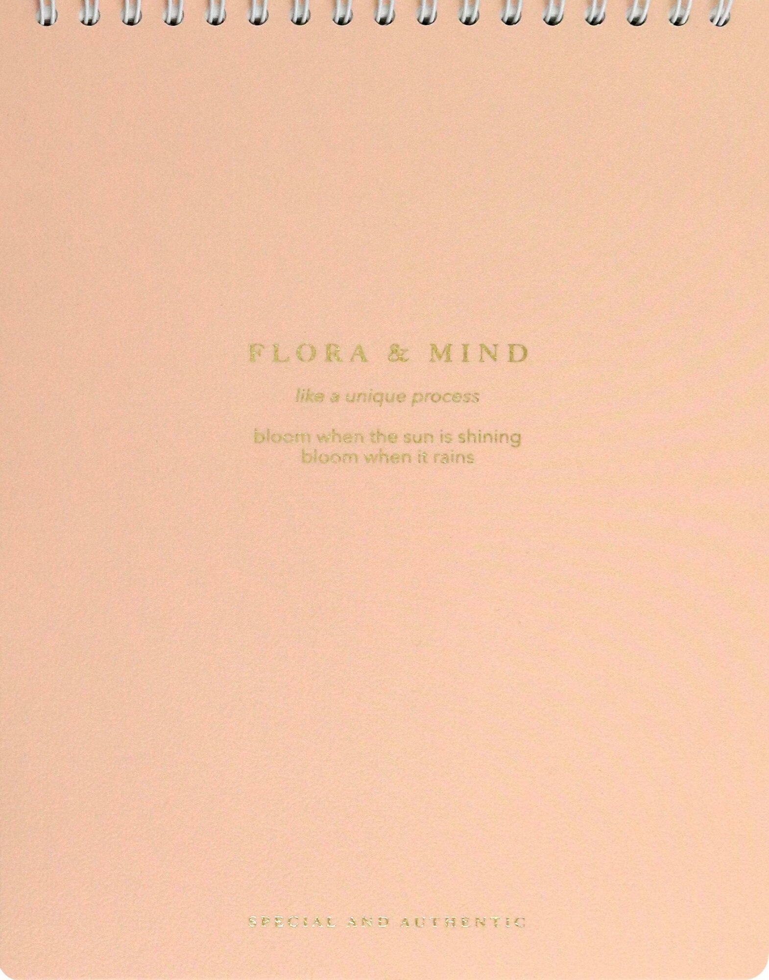 Блокнот Flora. Розовый, А5, 80 листов, клетка