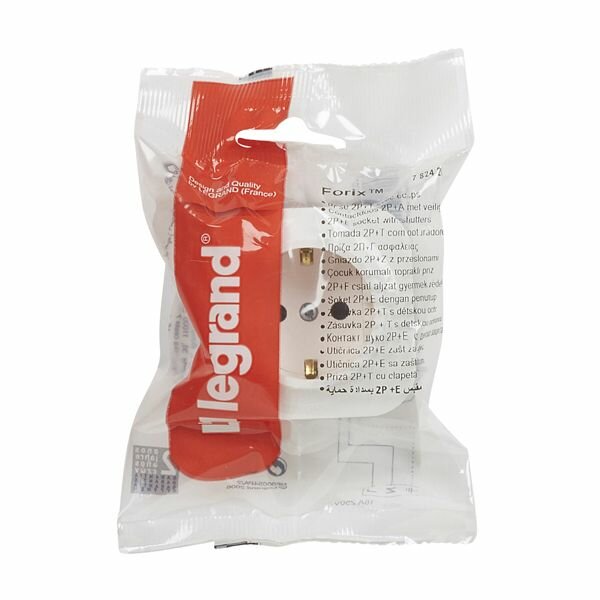 Legrand Quteo Белый Розетка с заземлением с шт, 782220