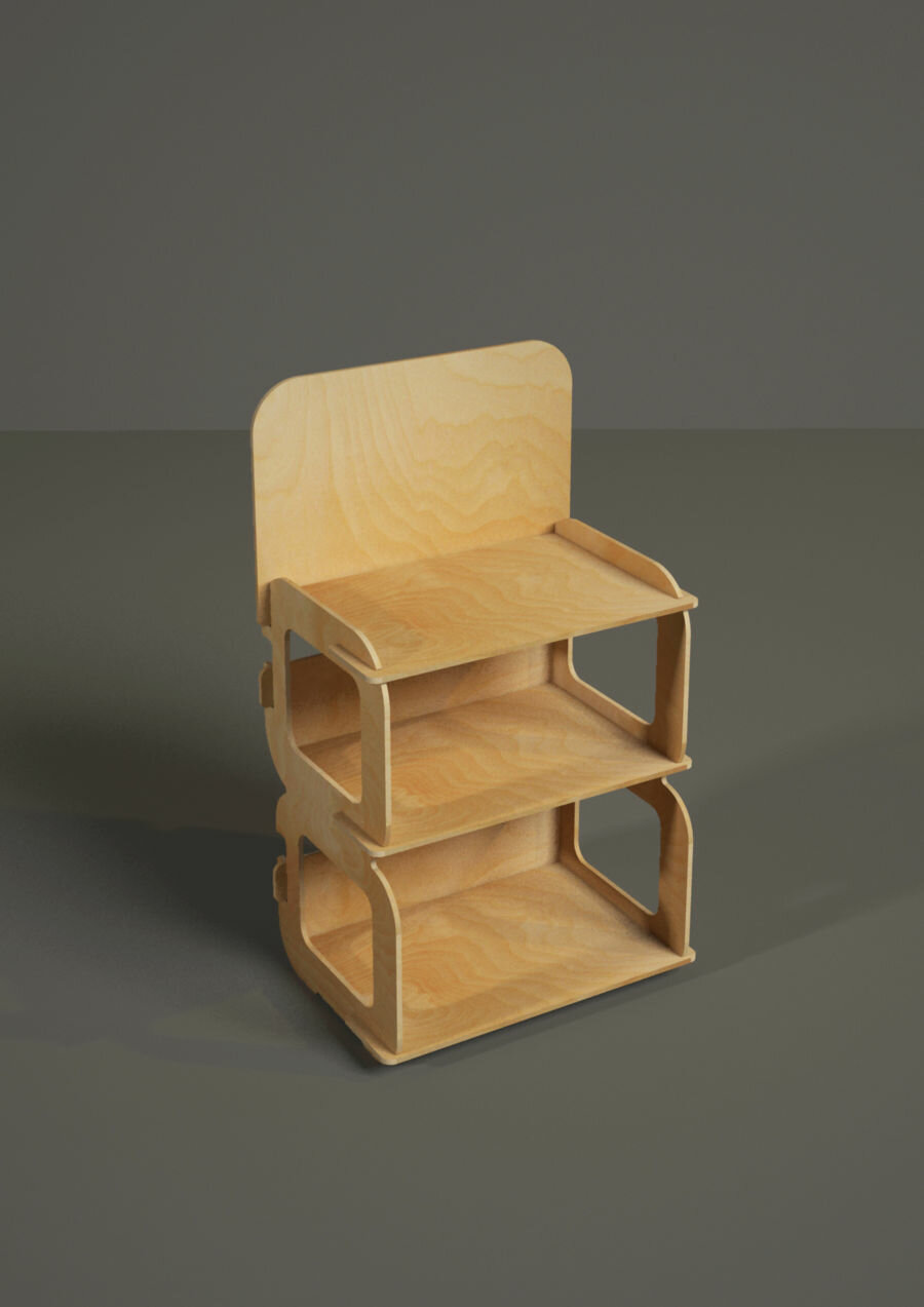 Горка-этажерка из фанеры "POSMA" ФФ №30. Производитель товара - компания Westcom.