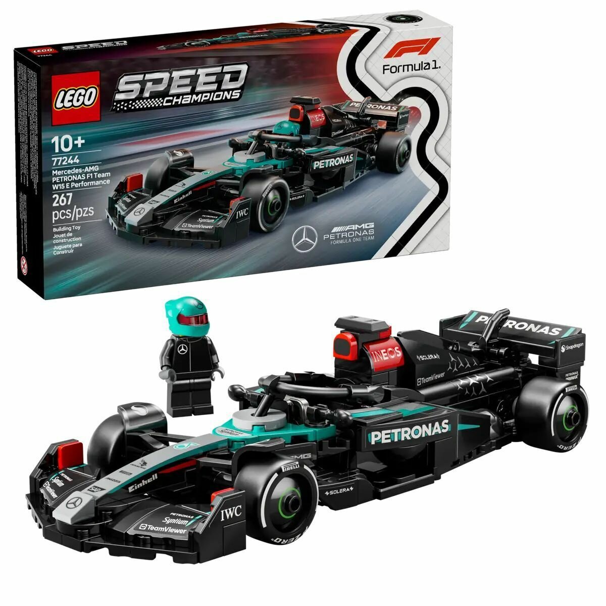 Speed Champions LEGO 77244 Конструктор Formula 1 Mercedes-AMG W15