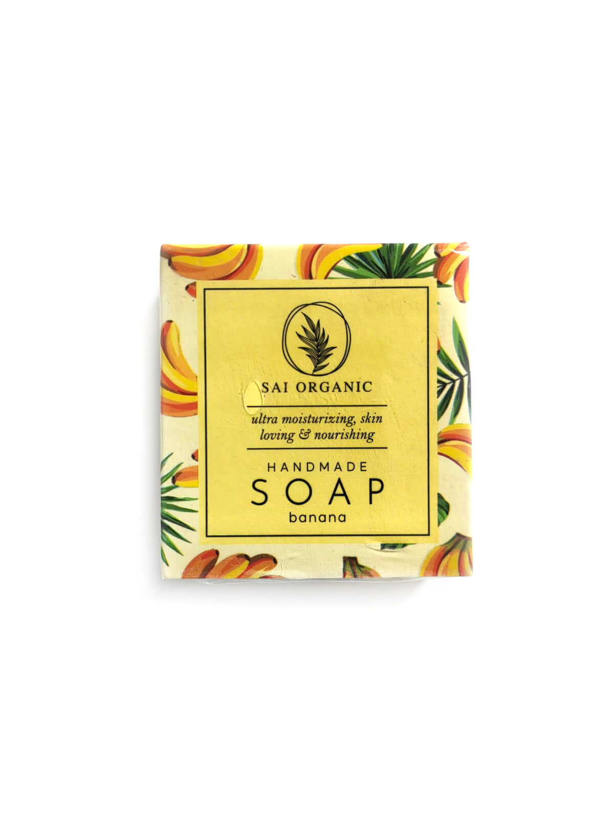 BANANA Handmade Soap, Sai Organic (банан мыло ручной работы, Саи Органик), 90 г.
