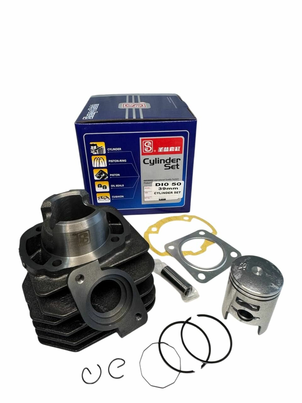 Поршневая (ЦПГ) на скутер Honda DIO 50сс, d-39mm (Honda DIO, TACT AF 18-31) SEE