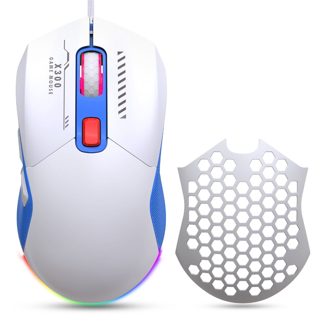 Wire Gaming Mouse 7200DPI Оптические программируемые кнопки соты