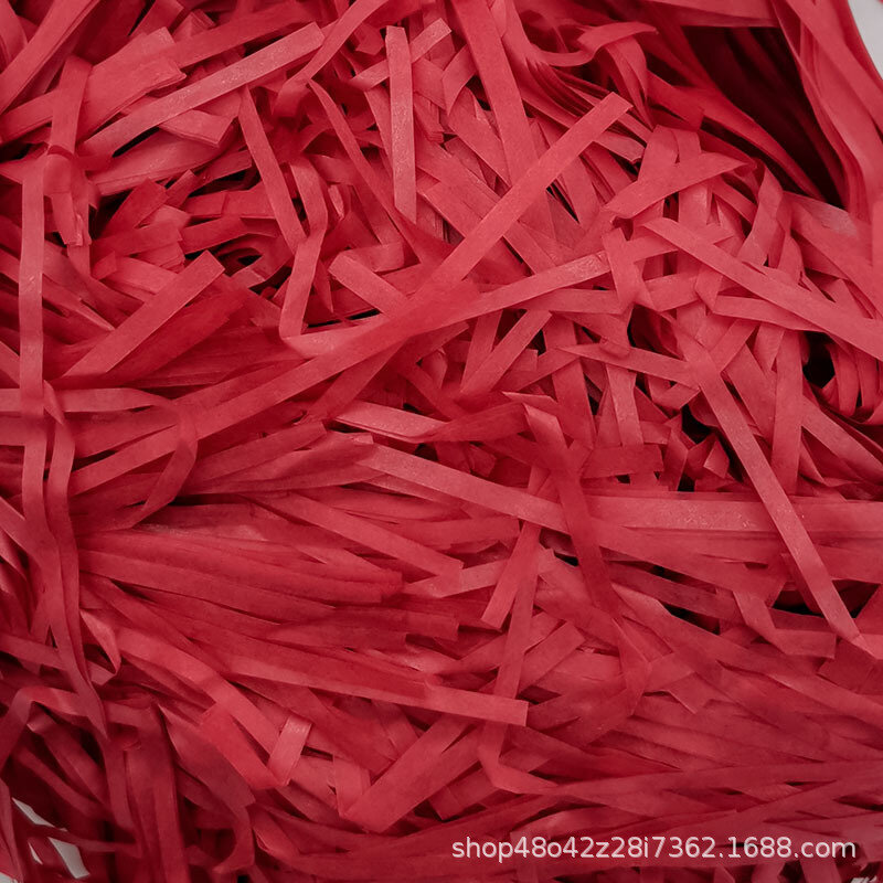 Подарочная упаковка, рафия, папирус, шелковая начинка, 100г, красная