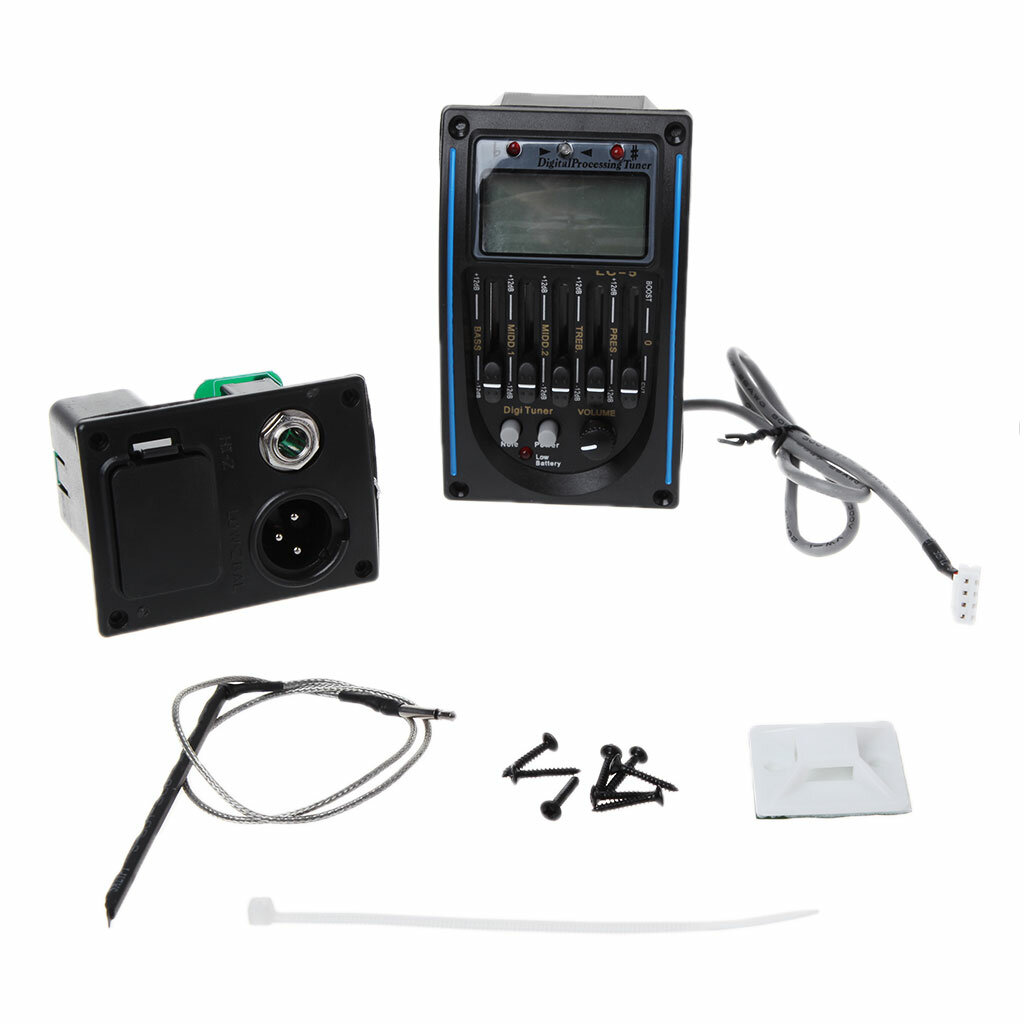 Предусилитель Эквалайзер 5 Полосный Усилитель Классической Акустической Гитары Blend Tuner Piez