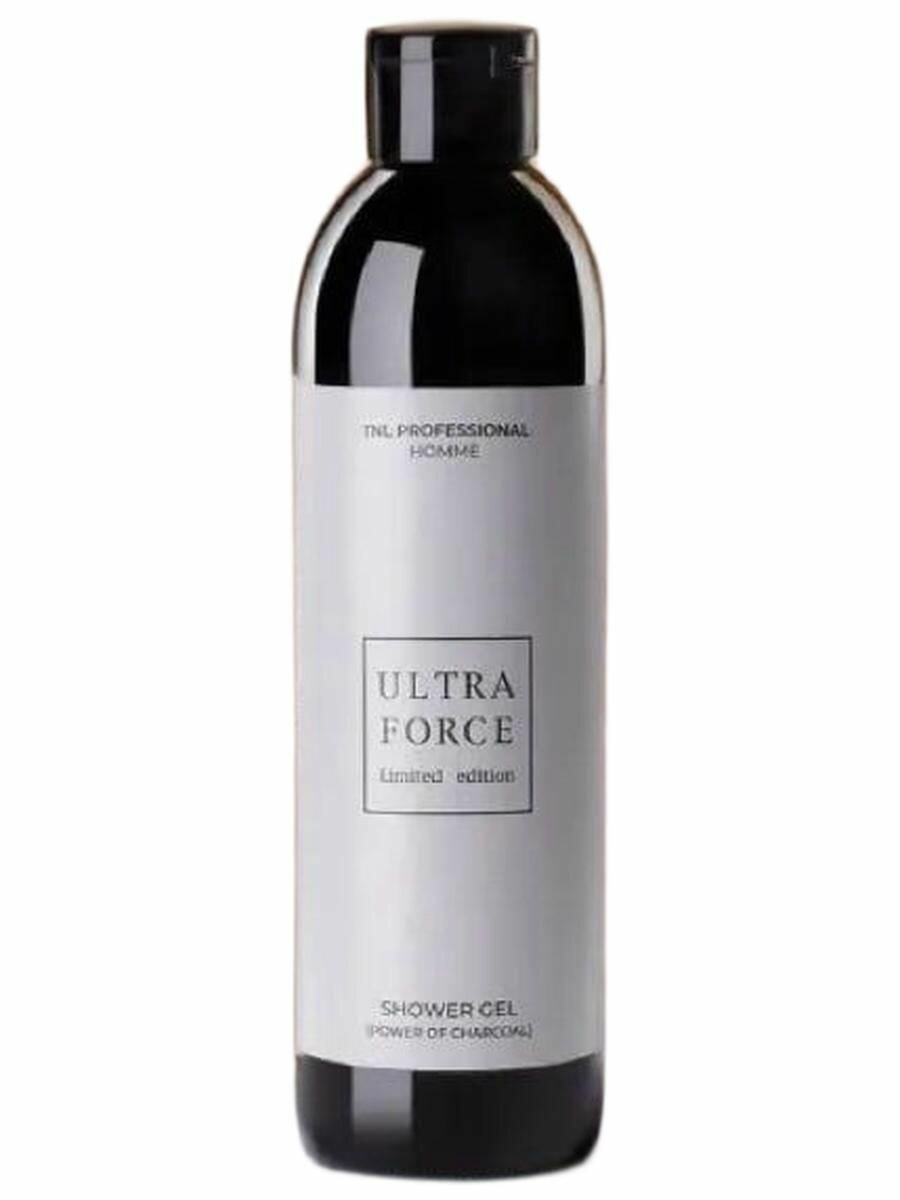 TNL Гель для душа мужской Ultra Force 250мл с черным углем