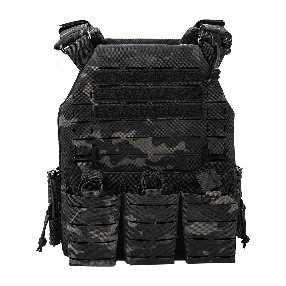 Тактический жилет с 3 отделениями MOLLE, 1.15 кг, камуфляж, для охоты, разгрузка