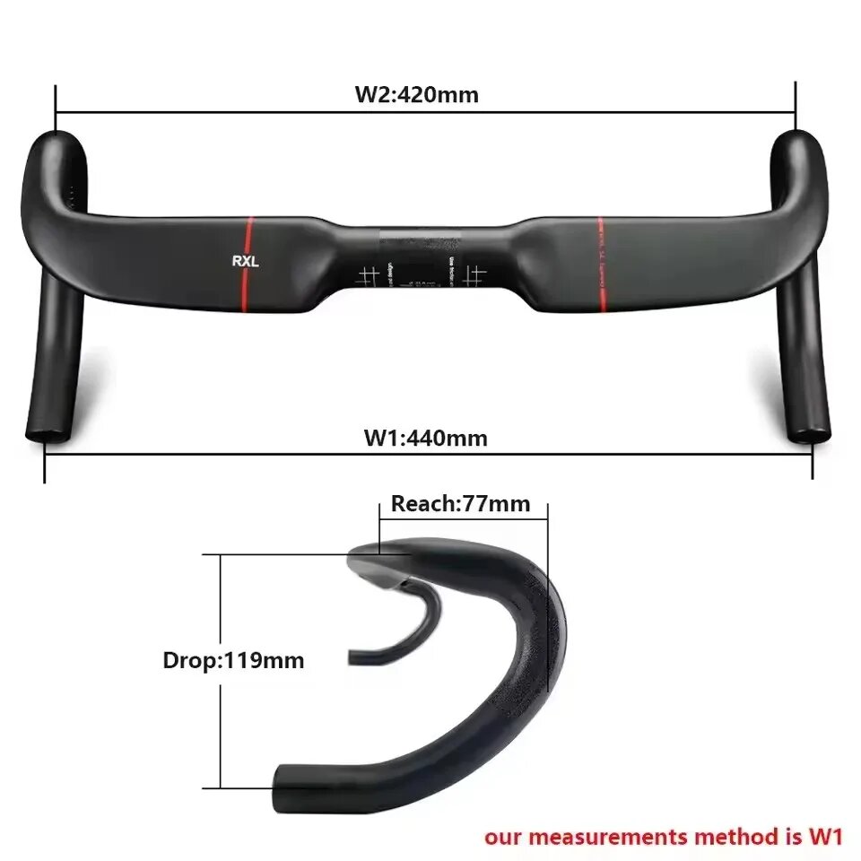 RXL SL Руль дорожный, Red Line, 440mm