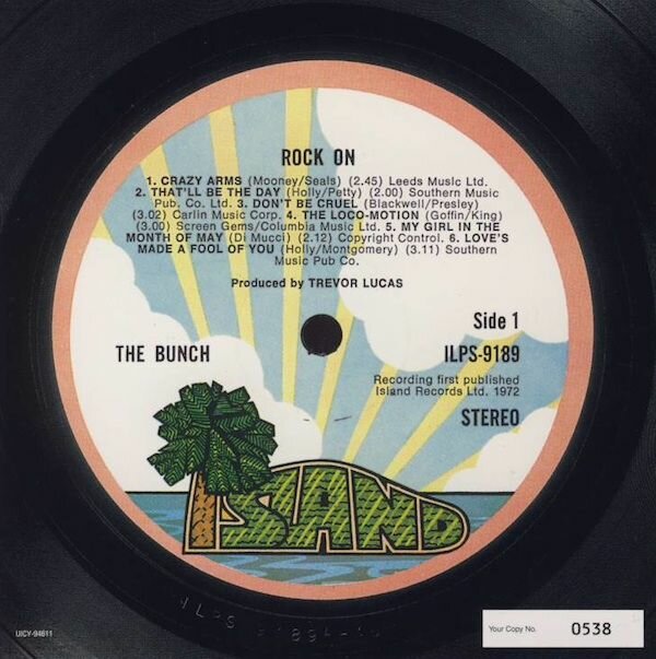 Диск Bunch - Rock On +3 (SHM) (Ltd. Papersleeve) (1 CD) — фото 1