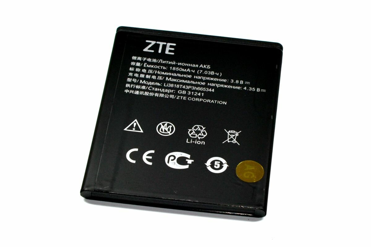 Аккумулятор для ZTE Li3818T43P3H665344 Blade GF3 1850 мАч
