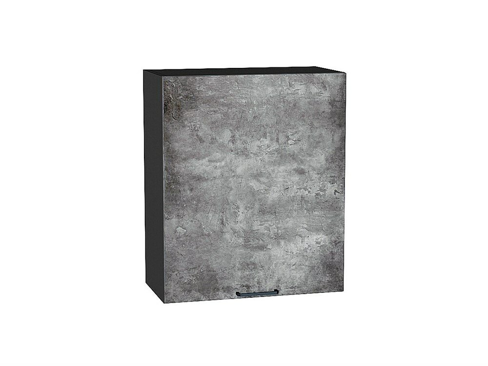 VVT Шкаф верхний с 1-ой дверцей Флэт Graphite, Temple Stone 2S, 720, 600