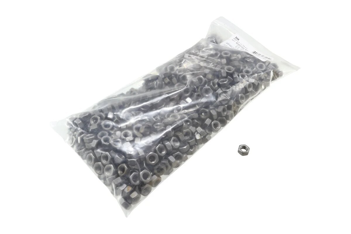 БК Гайка крепежная техника шестигранная головка черная ГОСТ 5915-70 М6 850 шт 600102