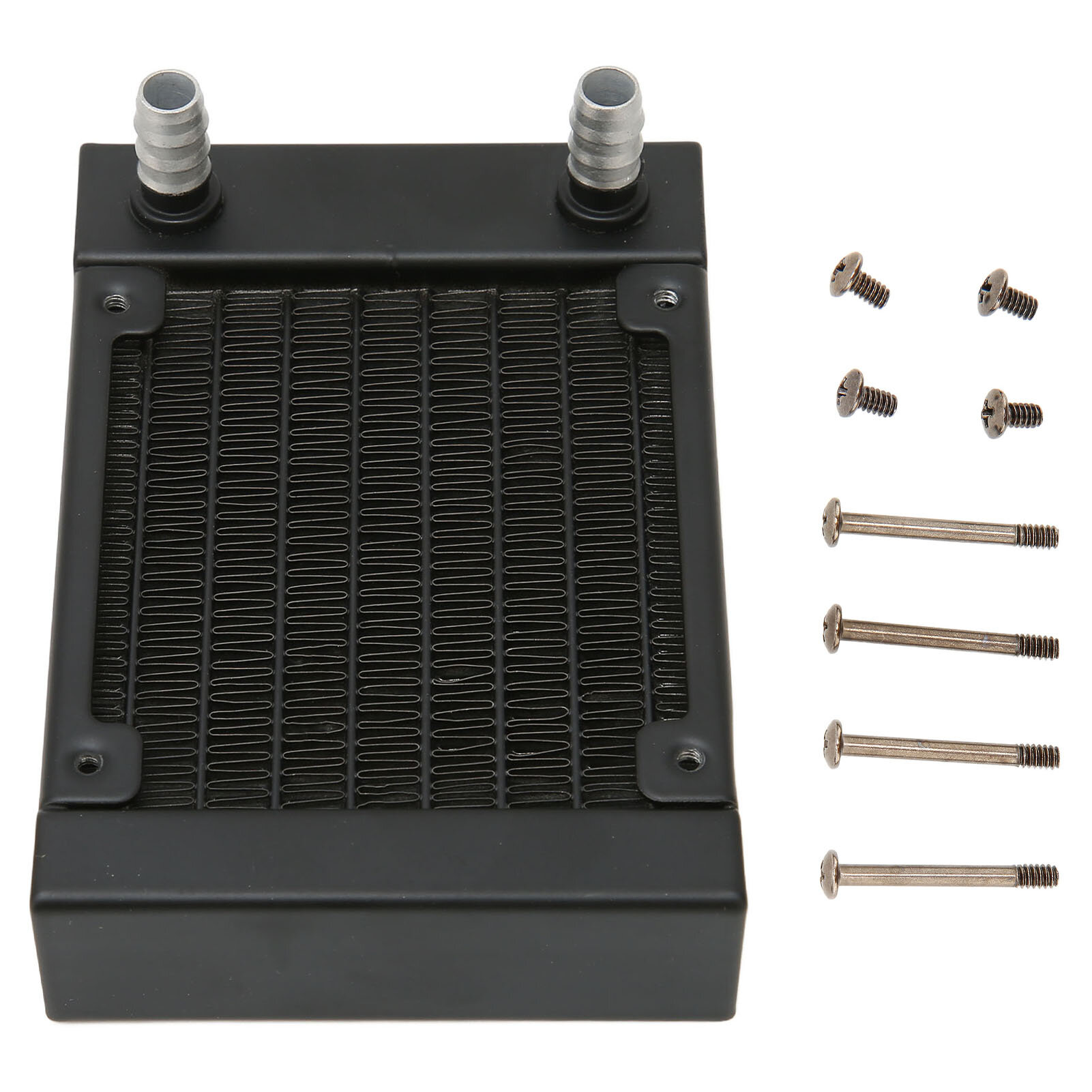 Алюминиевый теплообменник 8 труб 9,5 мм кран 80 мм хороший тепло рассеянный кулер для воды с винтами для компьютерного принтера