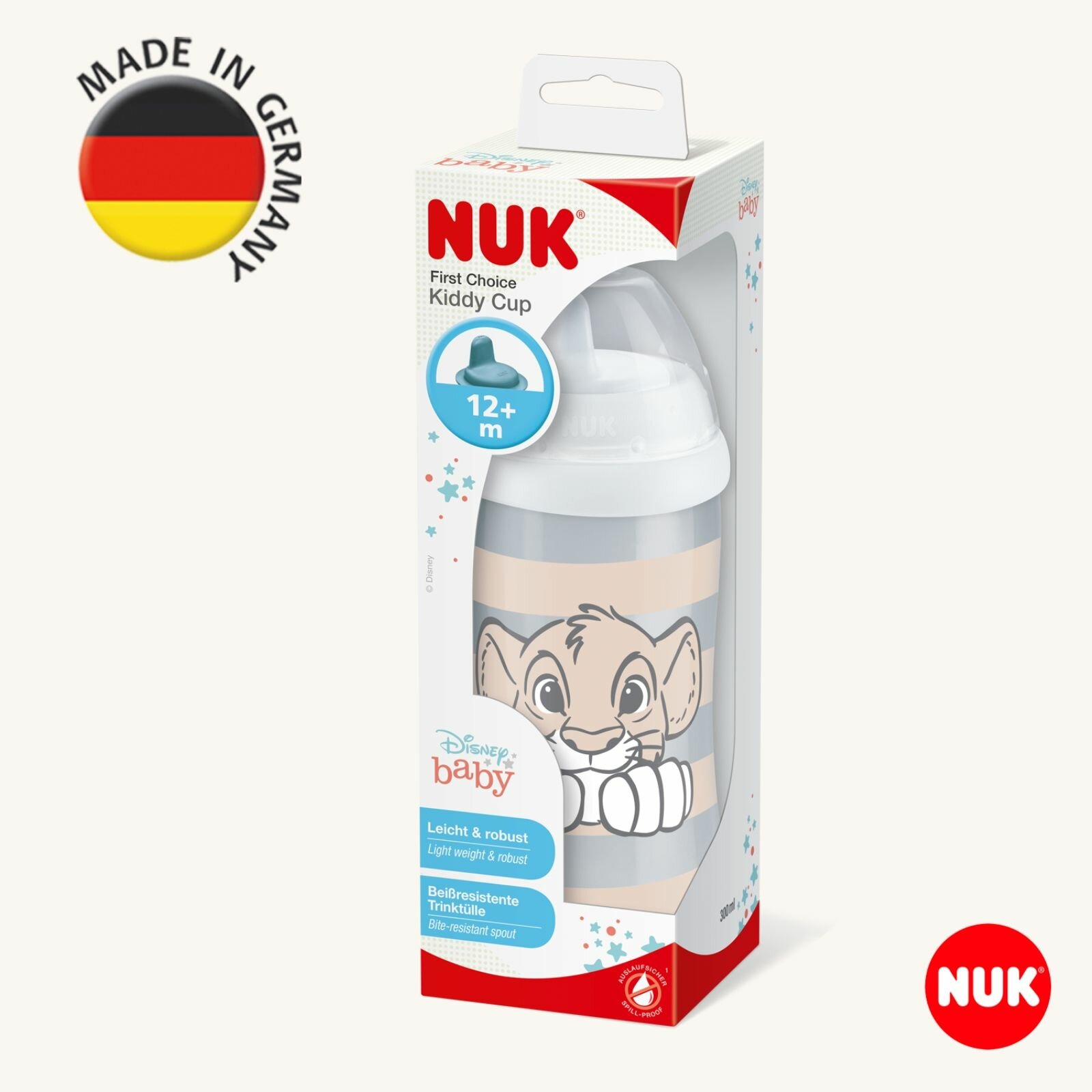 NUK FIRST CHOICE Поильник непроливайка KIDDY 300 мл с 12 месяцев
