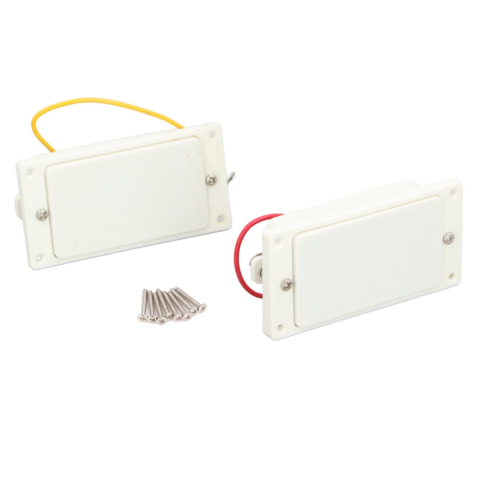 2 шт. закрытый звукосниматель для электрогитары, двухкатушечный хамбакер, сменный для грифа и бриджа гитары, белый