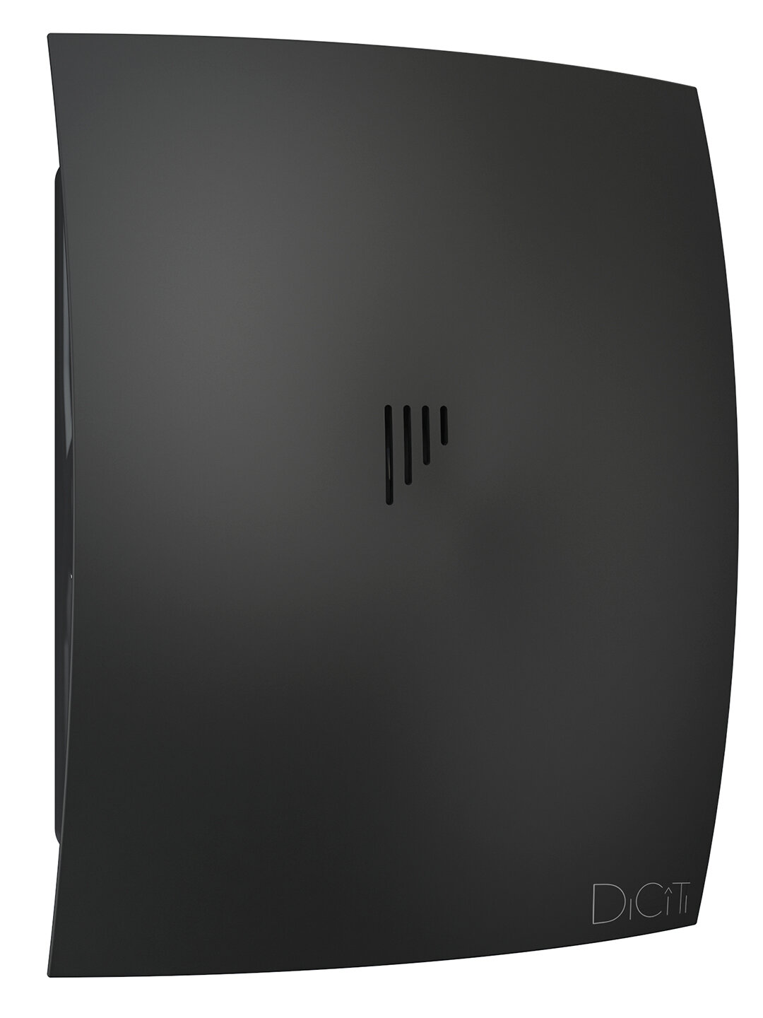 Вентилятор накладной BREEZE D125 обр. клапан Matt black DICITI