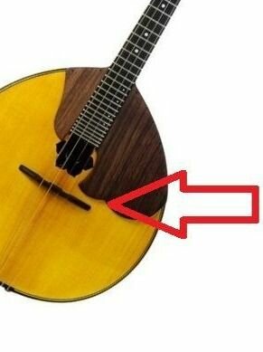 Подставка под струны, мостик, кобылка для Домры Прима 4х струнной