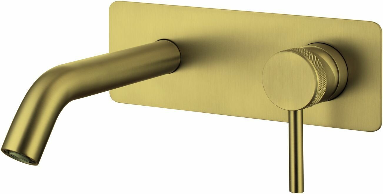 Смеситель для раковины Allen Brau Priority 5.31003-GB (с внутренней частью) золото – раковина для ванной комнаты