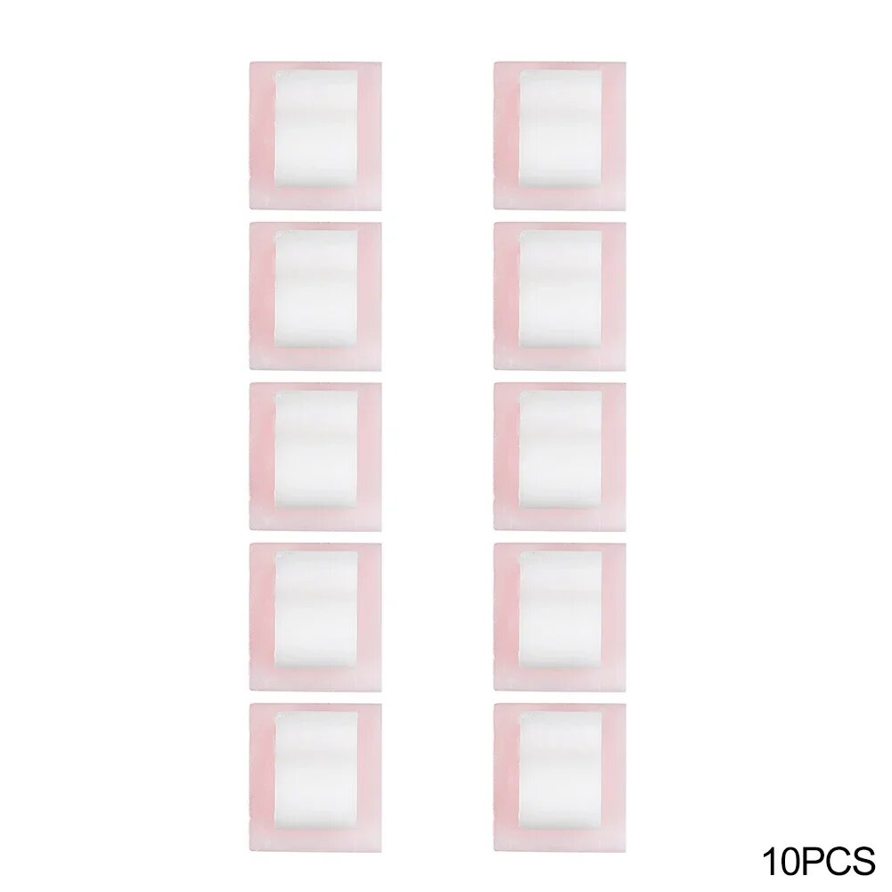 Набор самоклеящихся крючков для кабелей 10 шт. Розовый, 10Pcs Single B White