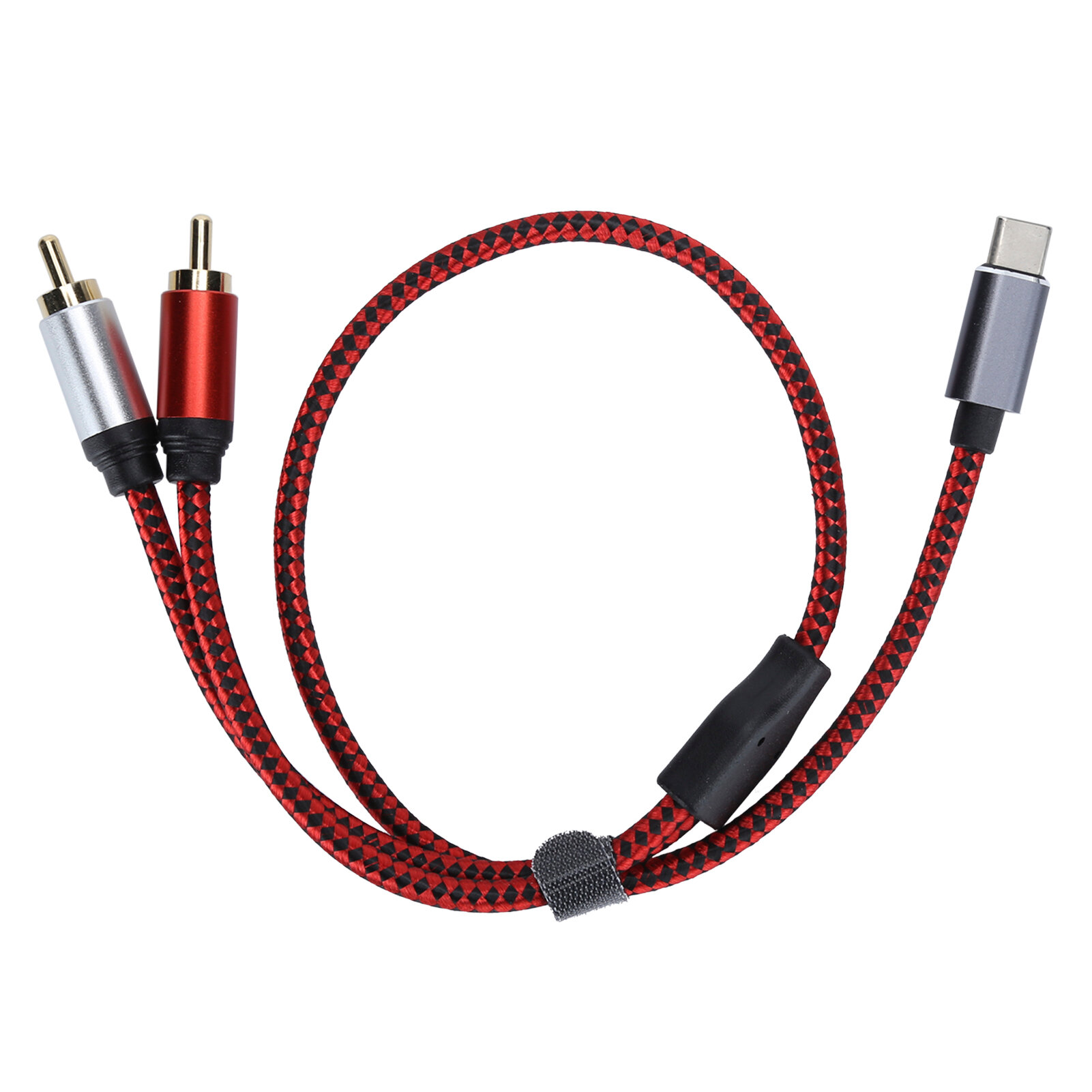 Аудиокабель USB Type-C Male to 2 RCA Male, 0.5 м, позолоченный