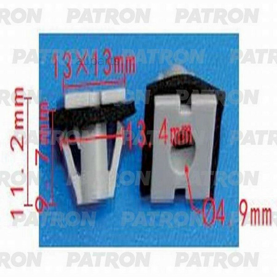 PATRON P371354 фиксатор пластмассовый HYUNDAI, KIA применяемость молдинги