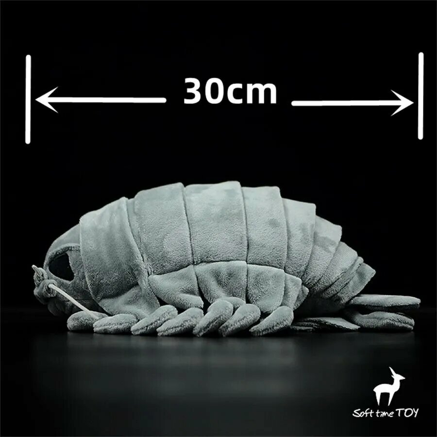 Реалистичная мягкая игрушка изопод Isopod 30cm