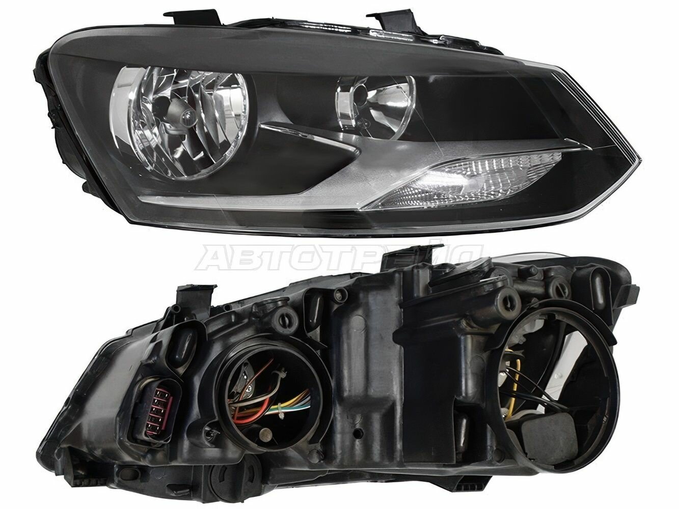 Фара правая для Фольксваген Поло Дерби Венто арт ST44111D6R SAT