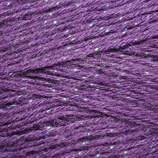 Пряжа Jina мохер премиум С люрексом 31 фиолетовый (5 мотков)