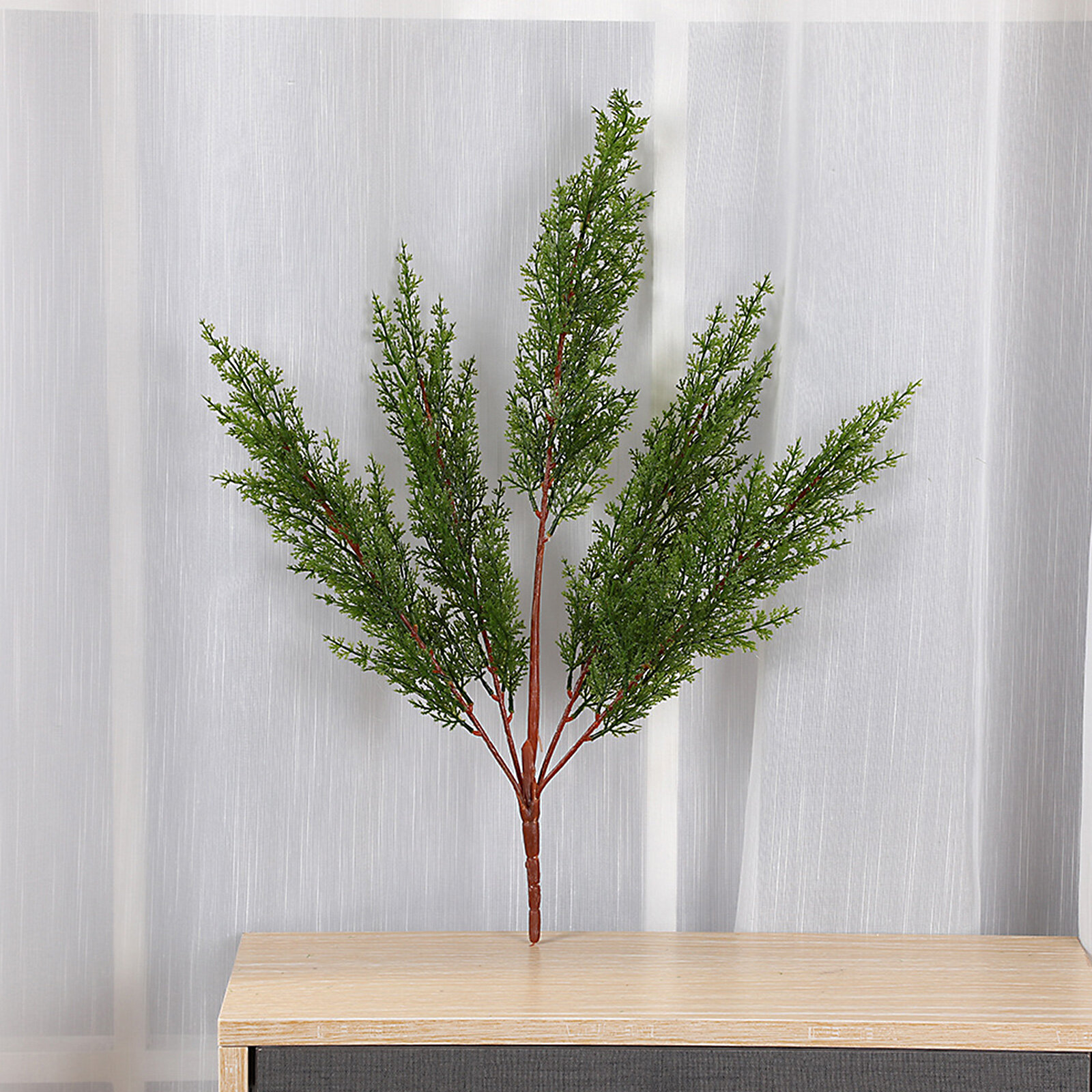 Simulation of Cypress Branches Leaves Plants for Home Decoration