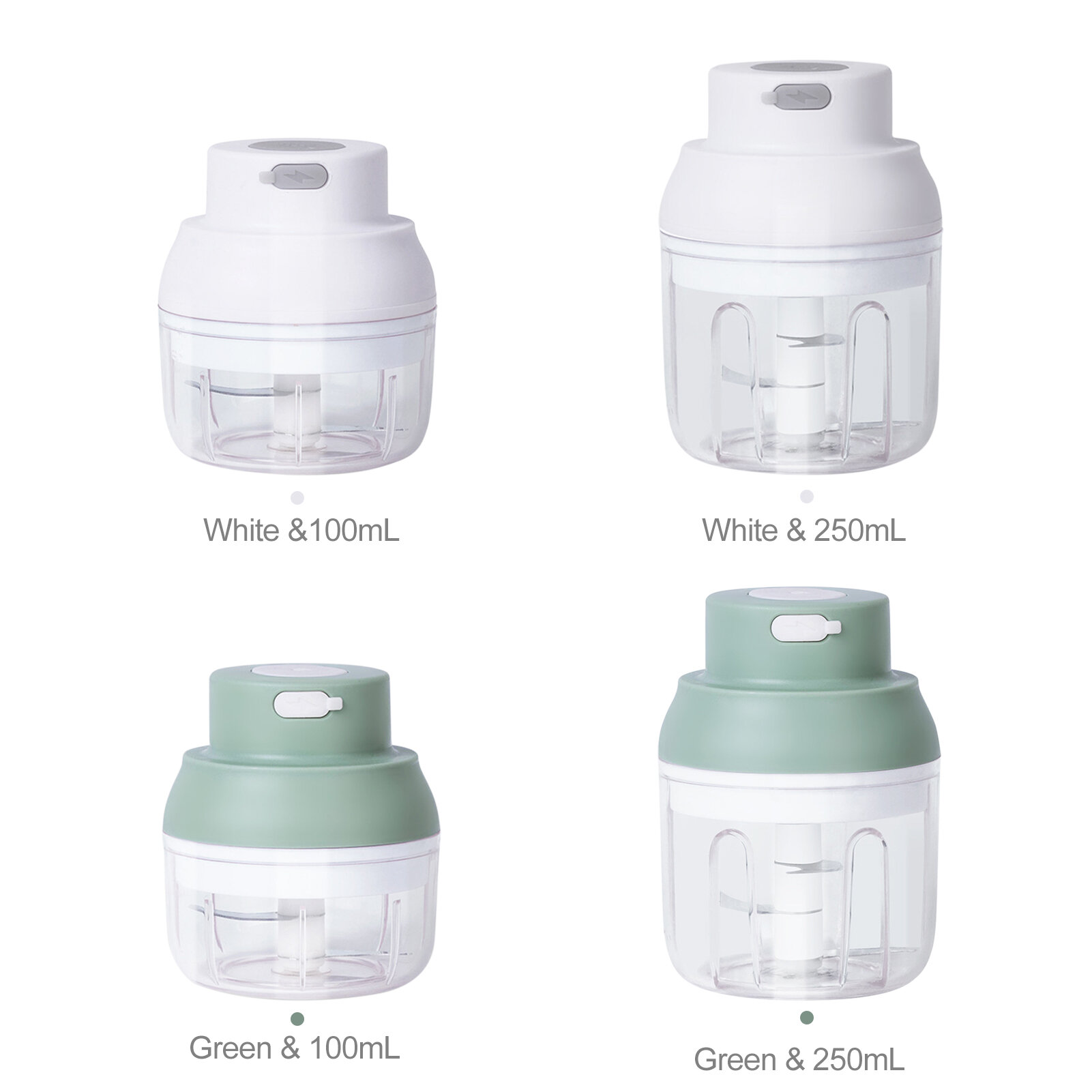 Мини-электрический измельчитель чеснока, многофункциональный измельчитель продуктов, зарядка через USB, беспроводная чесночная мельница, мясорубка, резак для измельчения овощей, фруктов, лука, чеснока, салата, мяса без костей