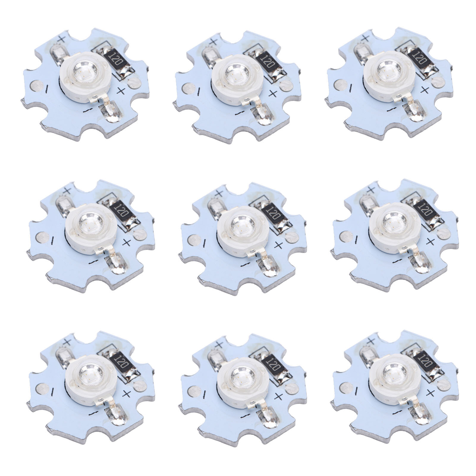 25 шт. 0,5 Вт 5 В высокомощный светодиодный источник света с алюминиевой пластиной, УФ-фиолетовый свет: 395-400 нм