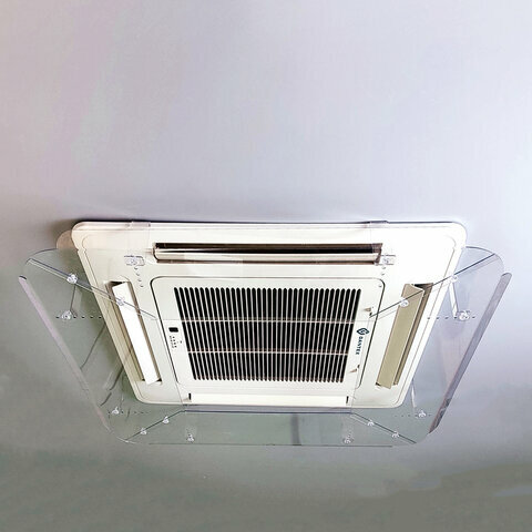 Экран для кондиционера потолочного размером от 650х650 до 750х750 мм, ПЭТ, прозрачный, 1.5 мм, 10000058